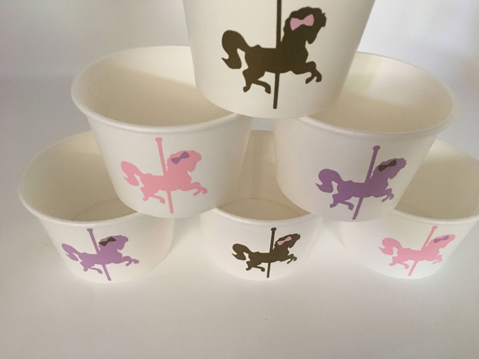 Carousel Party Snack Cups Carousel Birthday Party Carousel | Etsy