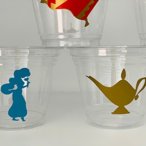 Aladdin Party Snack Cups, Jasmine Party Snack Cups, Aladdin Birthday ...