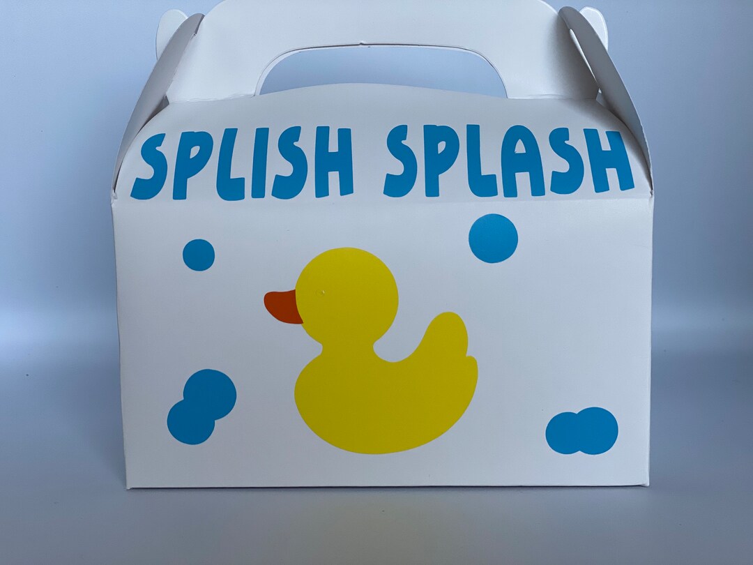 Rubber Duck Party Favor, Favor Boxes, Rubber Duck Party Supplies ...
