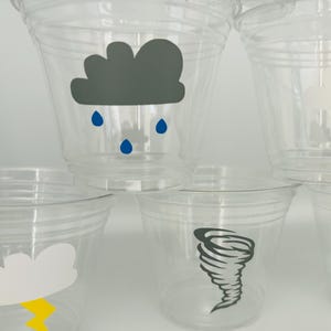 Tornado Party Cups, Weather Birthday Party, Thunder, Lighting Party ...