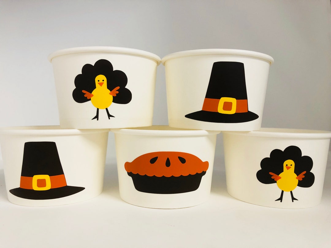 Thanksgiving Party Snack Cups Thanksgiving Table Decorations - Etsy