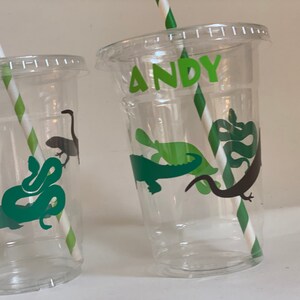 Reptile Party Cups, Reptile Birthday Party Cups, Snack Party Cups ...