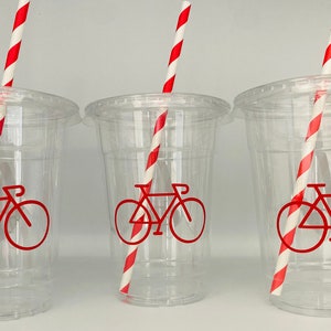 Bike Party Cups, Bicycle Party Cups, Bike Birthday Party Cups, Bike ...