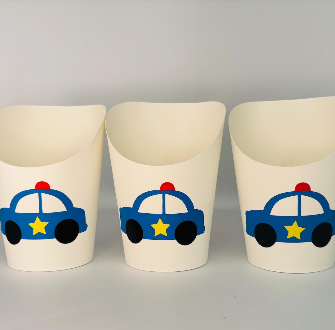 Police Party Cups, Police Birthday Party, Cop Party Cups, Cop Birthday ...