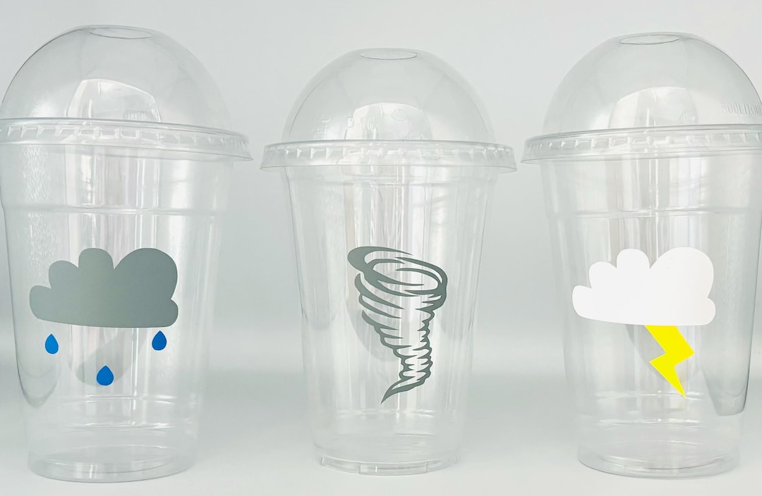 Weather Party Cups, Tornado Party Cups, Rain Cloud, Thunder and ...