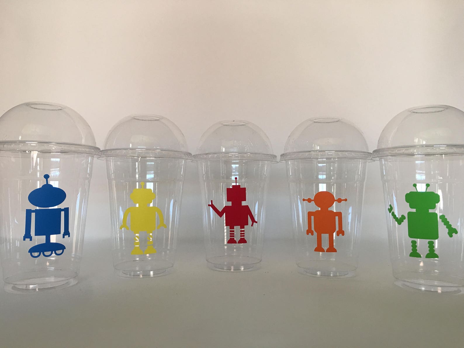 Robot Party Cups Robot Birthday Party Cups Robot Baby | Etsy