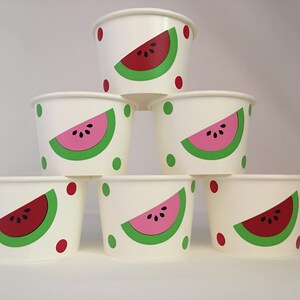 Watermelon Party Snack Cups, Watermelon Birthday Party Snack Cups ...