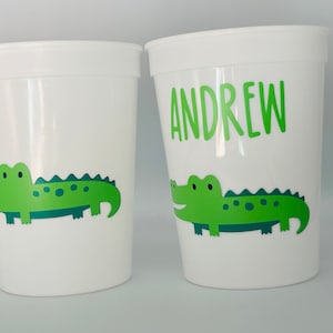 Alligator Party Cups, Alligator Birthday Party Cups, Alligator Baby ...