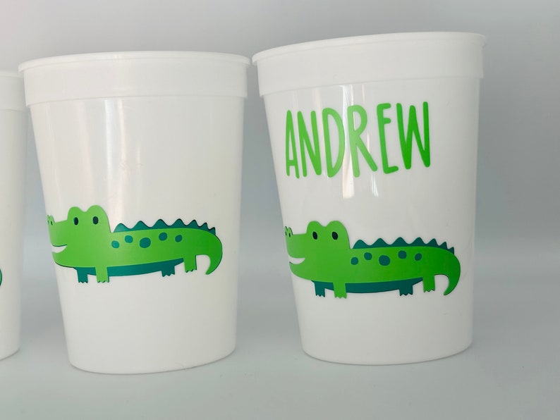 Alligator Party Cups, Alligator Birthday Party Cups, Alligator Baby ...