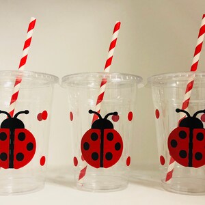 Lady Bug Party Cups, Lady Bug Birthday Party Cups, Bug Party Cups ...