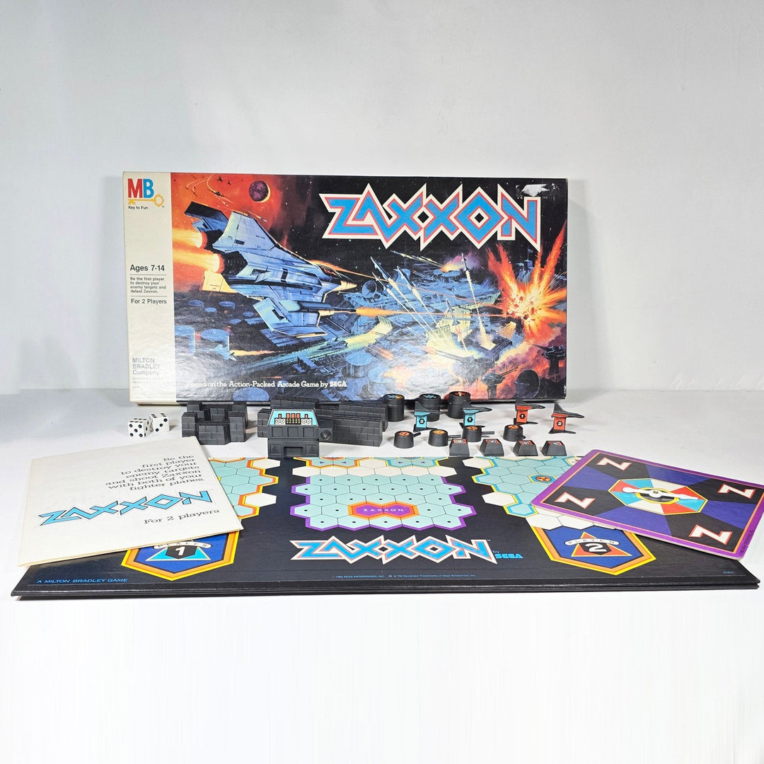 Vintage 1982 Sega Zaxxon Board Game Milton Bradley - Etsy