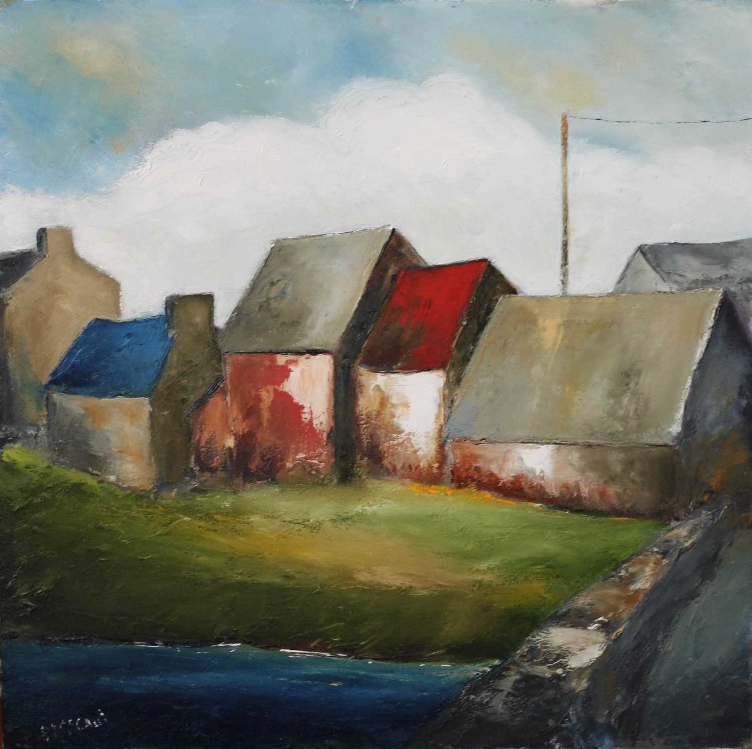 Village Rooftops - Etsy
