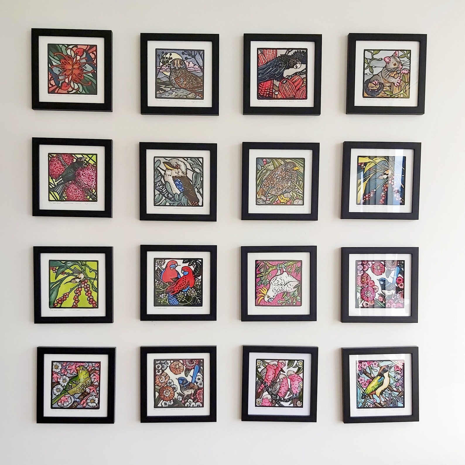 ORIGNAL LINOPRINT LINOCUT Hand Painted Lino Print Australian - Etsy