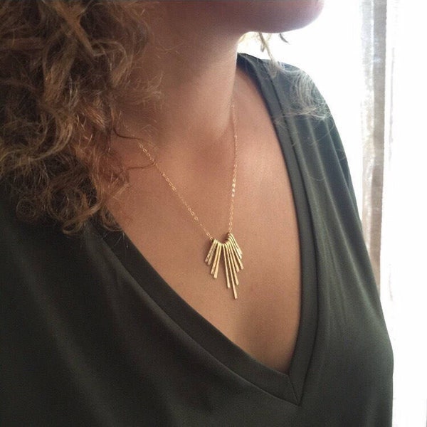 Fringe Necklace - Etsy