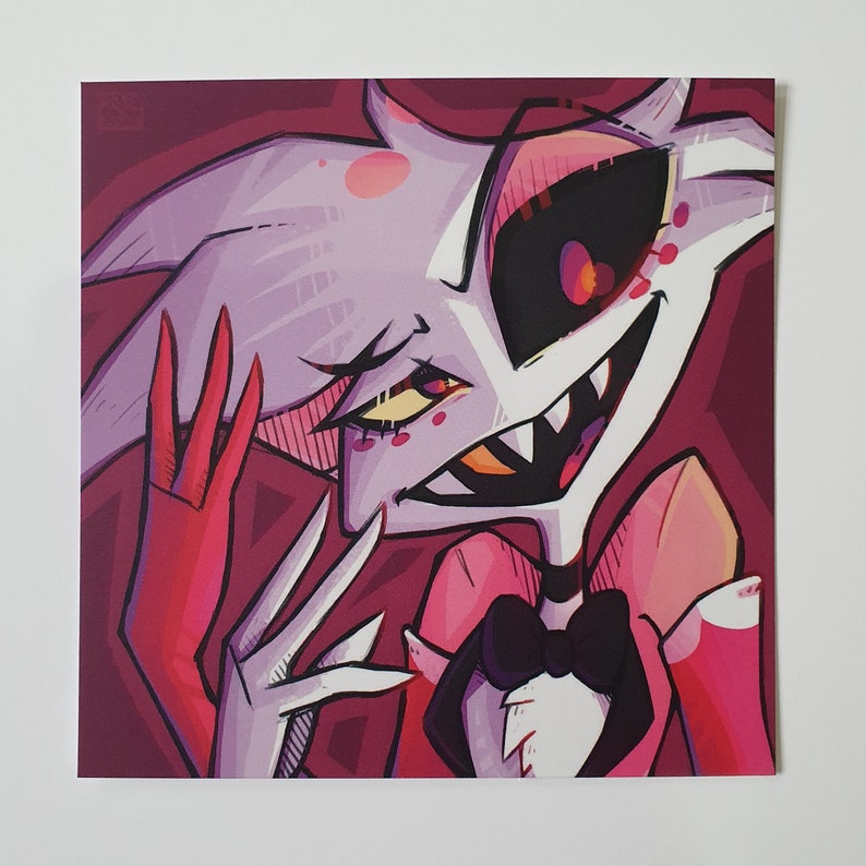 Hazbin Hotel Art Alastor Charlie Lucifer Angel Dust Husk Vaggie Nifty ...