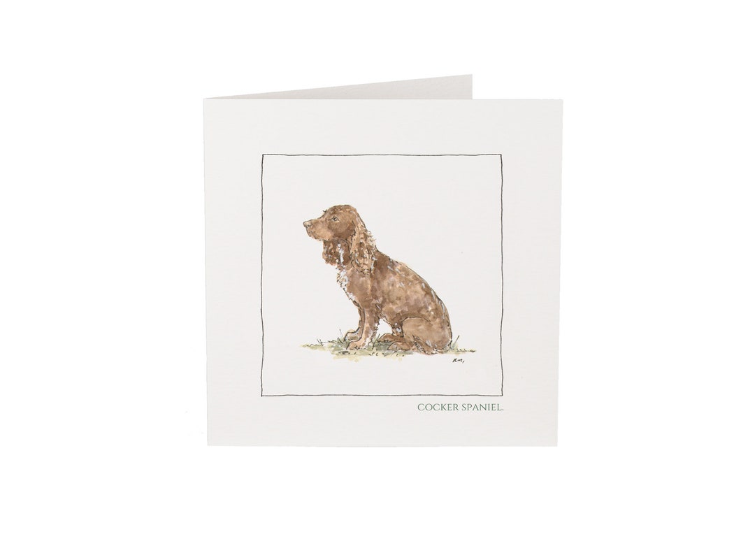 Cocker Spaniel Greetings Card - Etsy
