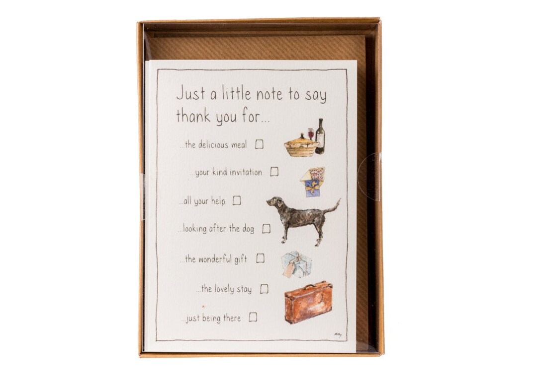Thank You Cards Tick Box Style - Etsy