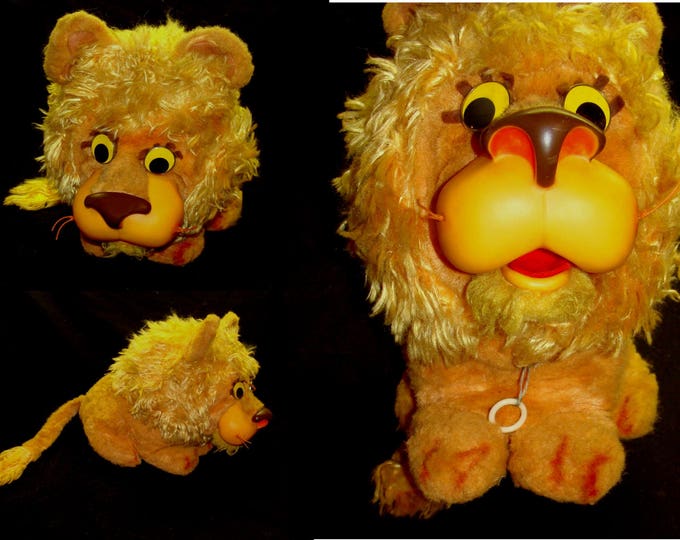 Vintage Talking Lion-mattel Larry the Lion-old Talking Lion-mouth Moves ...