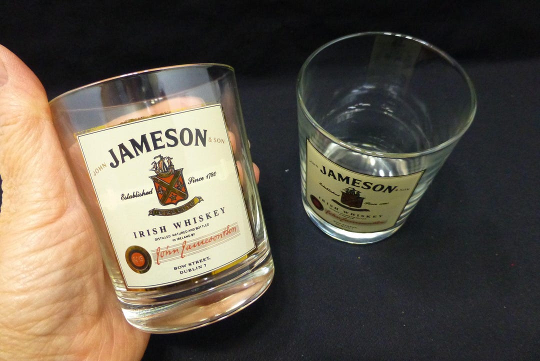 2 Vintage Jameson Irish Whiskey Liquor Glass Pair Set Glasses - Etsy