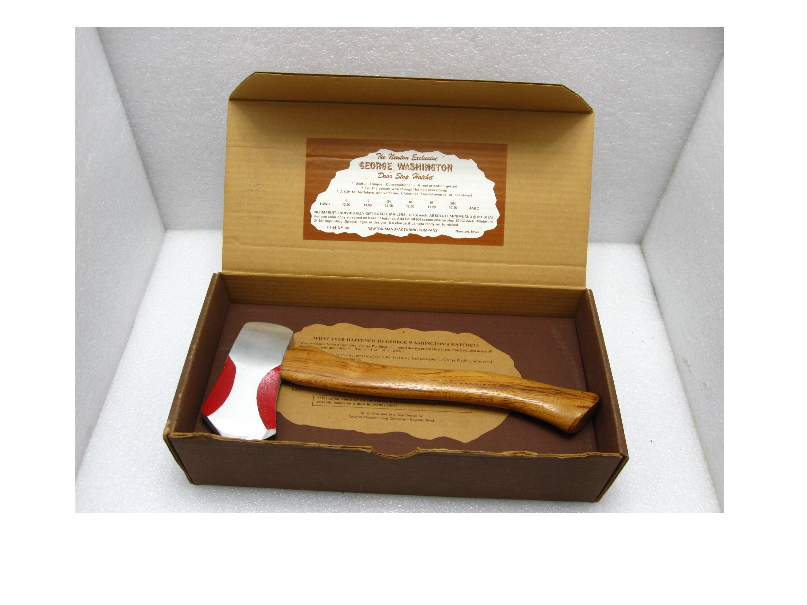 Vintage George Washington Hatchet Door Stop Ax Doorstop - Etsy