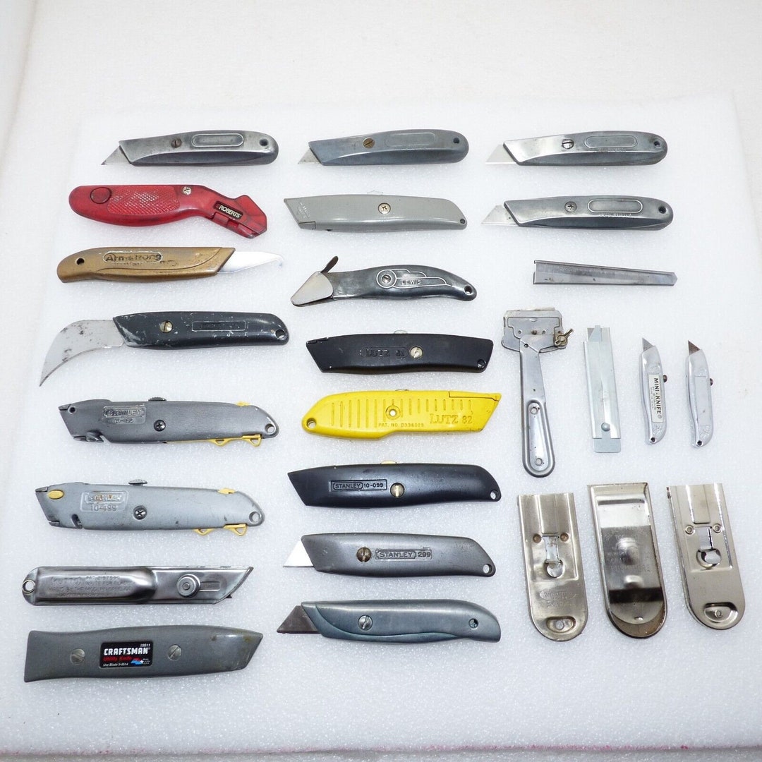 26 Utility Razor Knife Cutter Scraper Tool Stanley Craftsman More Lot ...