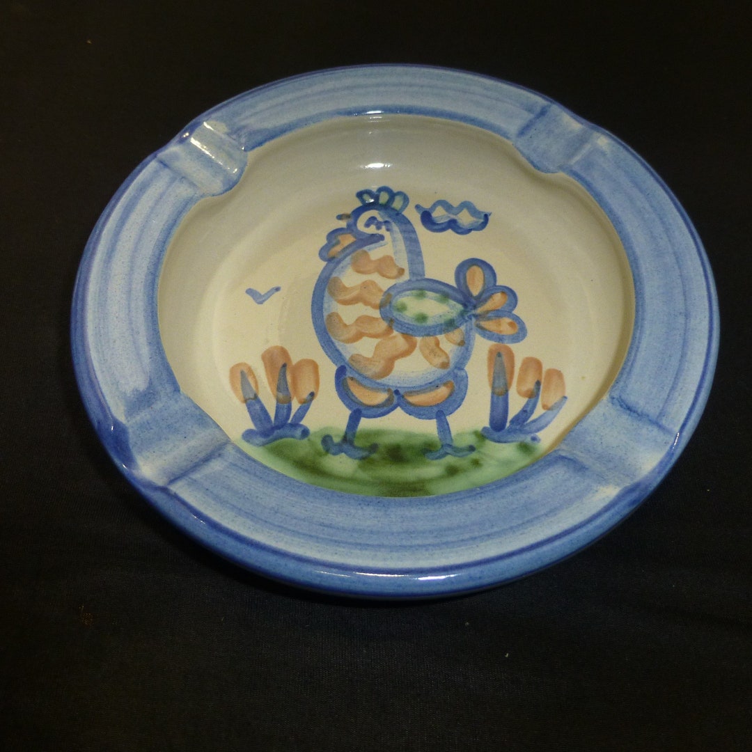 Vintage Large M.A. Hadley Hen Rooster Chicken Ashtray Dish Tray - Etsy