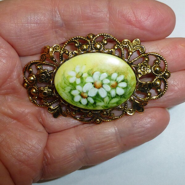 Porcelain Brooch - Etsy