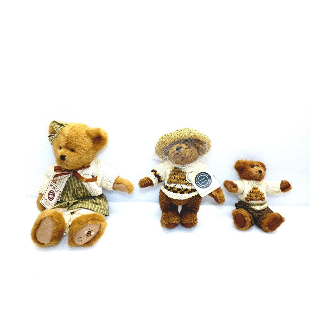 3 Boyd's Bear Lot Bee Beekeeper Charlotte B Beezley Huney B Keeper ...