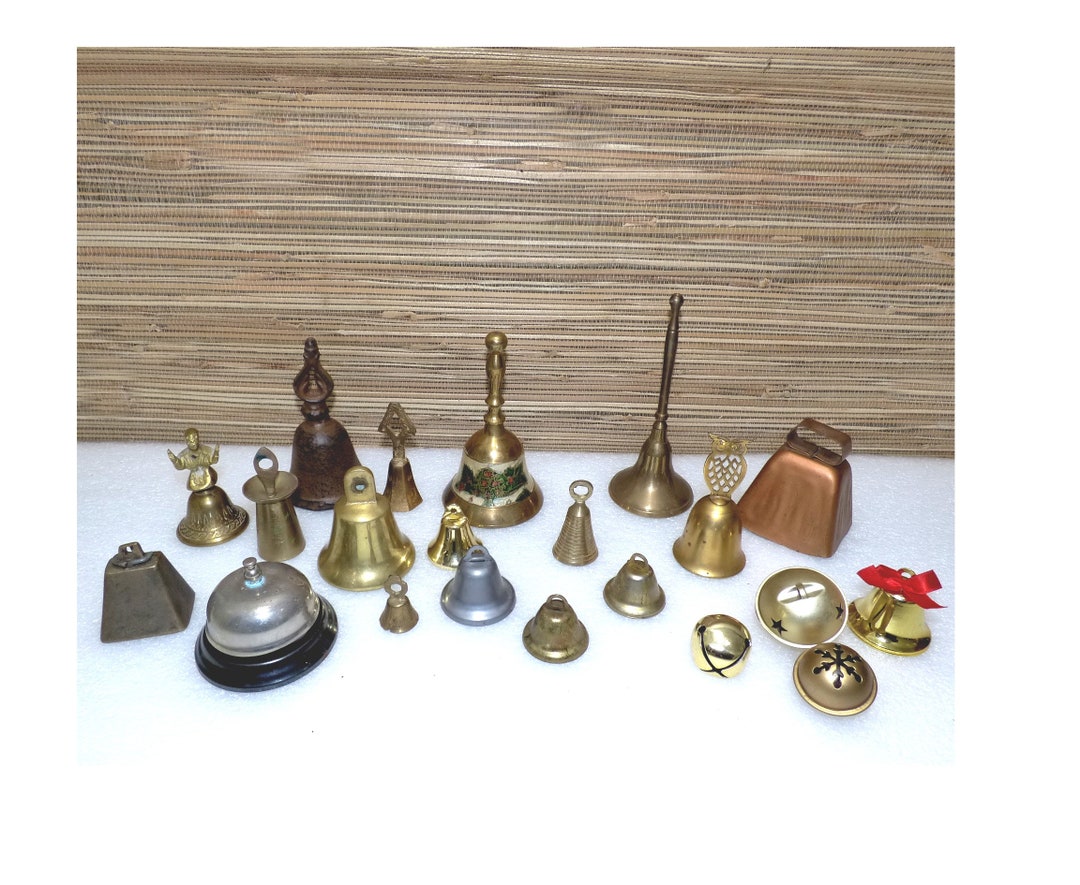 21 Old Bells Vintage Metal Brass Counter Desk Cowbell - Etsy