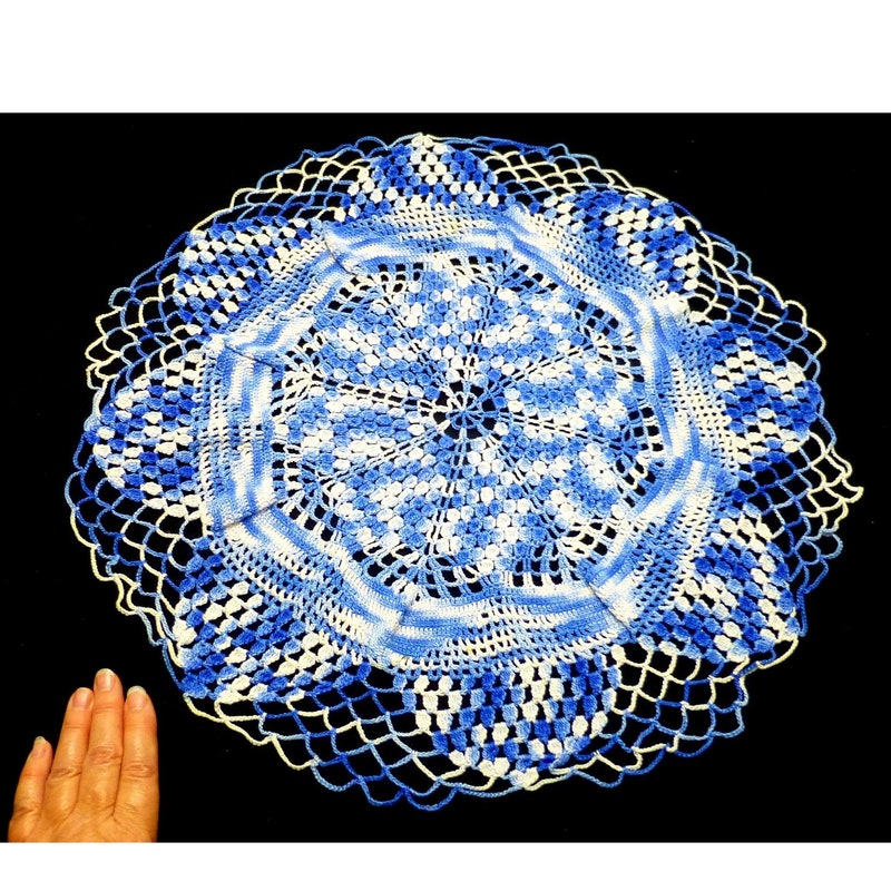 Blue Paper Doilies - Etsy