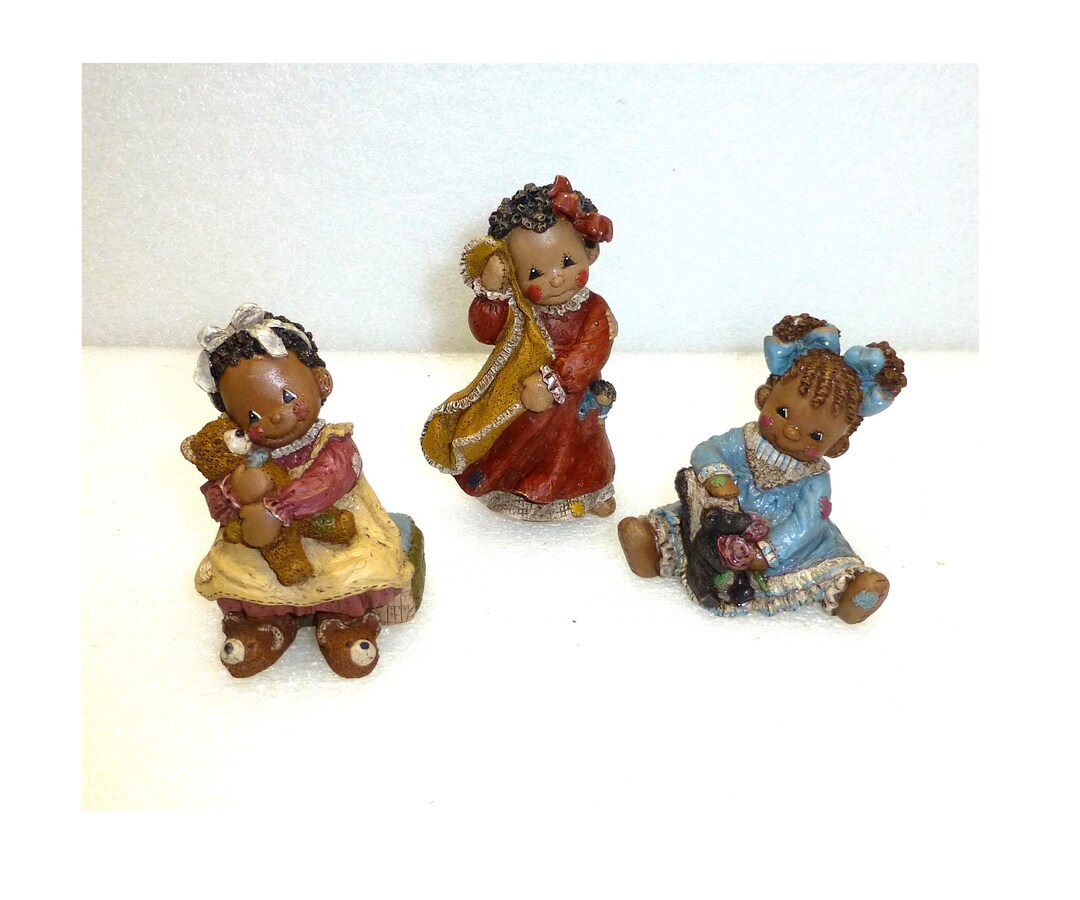 3 Martha Holcombe All God's Children Honey Josie Sweetie Figurine ...