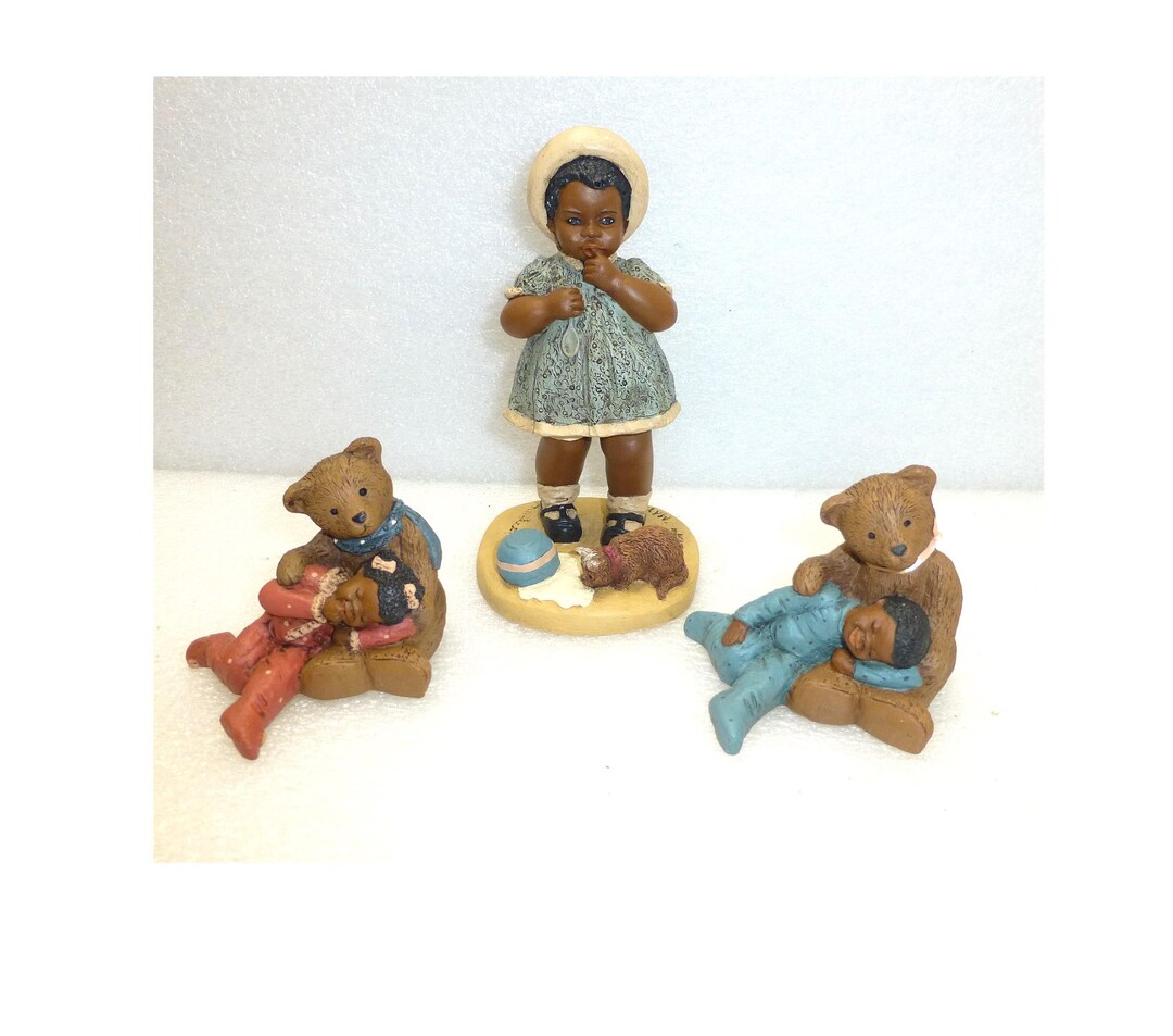 3 Martha Holcombe All God's Children Maya Paddy Lucy Luke Figurine ...