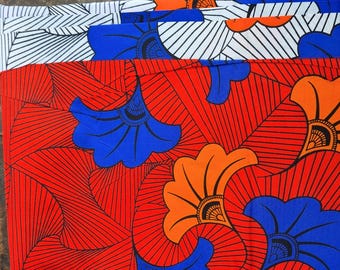 Vintage Belldam Dutch African Wax Veritable Hollandais 6 Yard Fabric ...