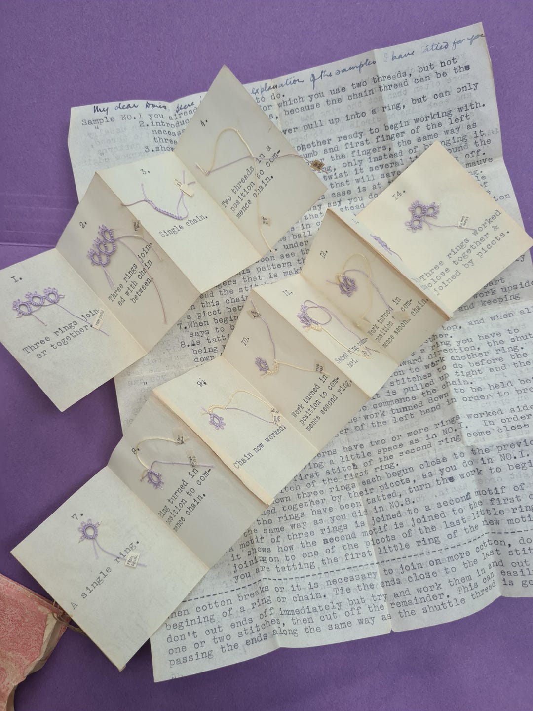 Tutorial on Tatting With Letter and Visual Step by Step Guide - Etsy