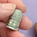 Hallmarked Sterling Silver Thimble in Vegetable Ivory Acorn Case ...