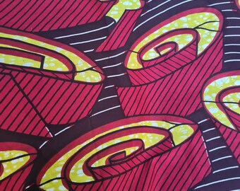 Vintage Belldam Dutch African Wax Veritable Hollandais 6 Yard Fabric ...