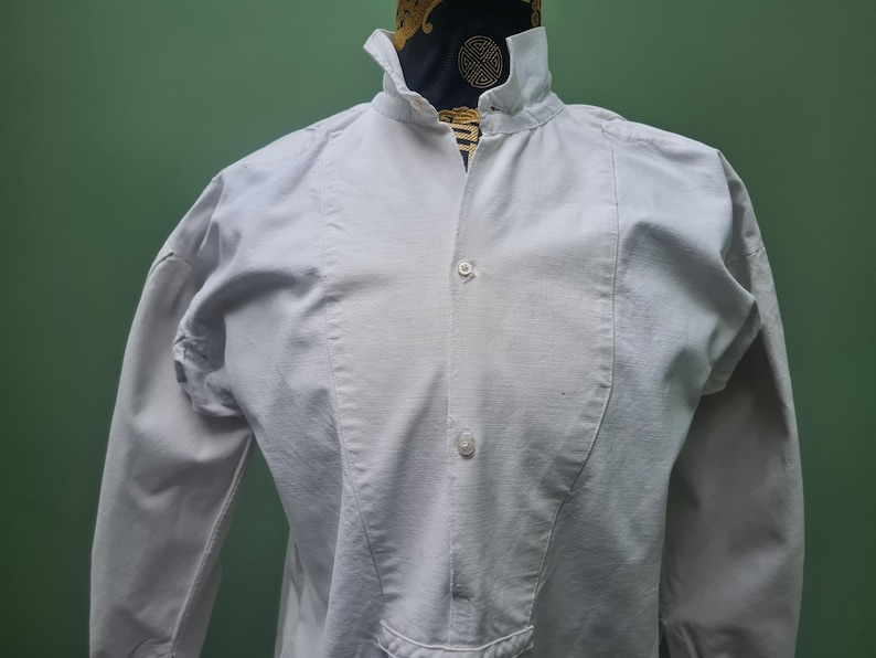 Early 20th Century Heavy Unbleached Cloth Agricultural Work Smock With ...
