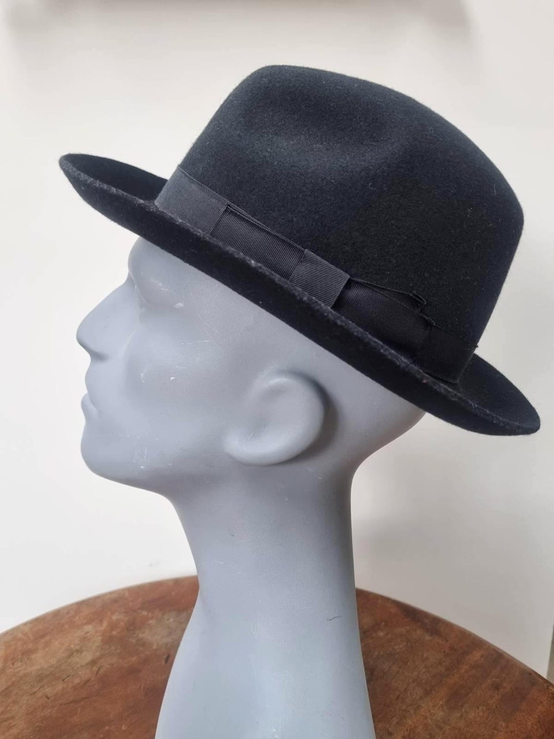 Christy's Wool Felt Black Trilby UK Size 7 and 1/4, 57cm Medium - Etsy UK