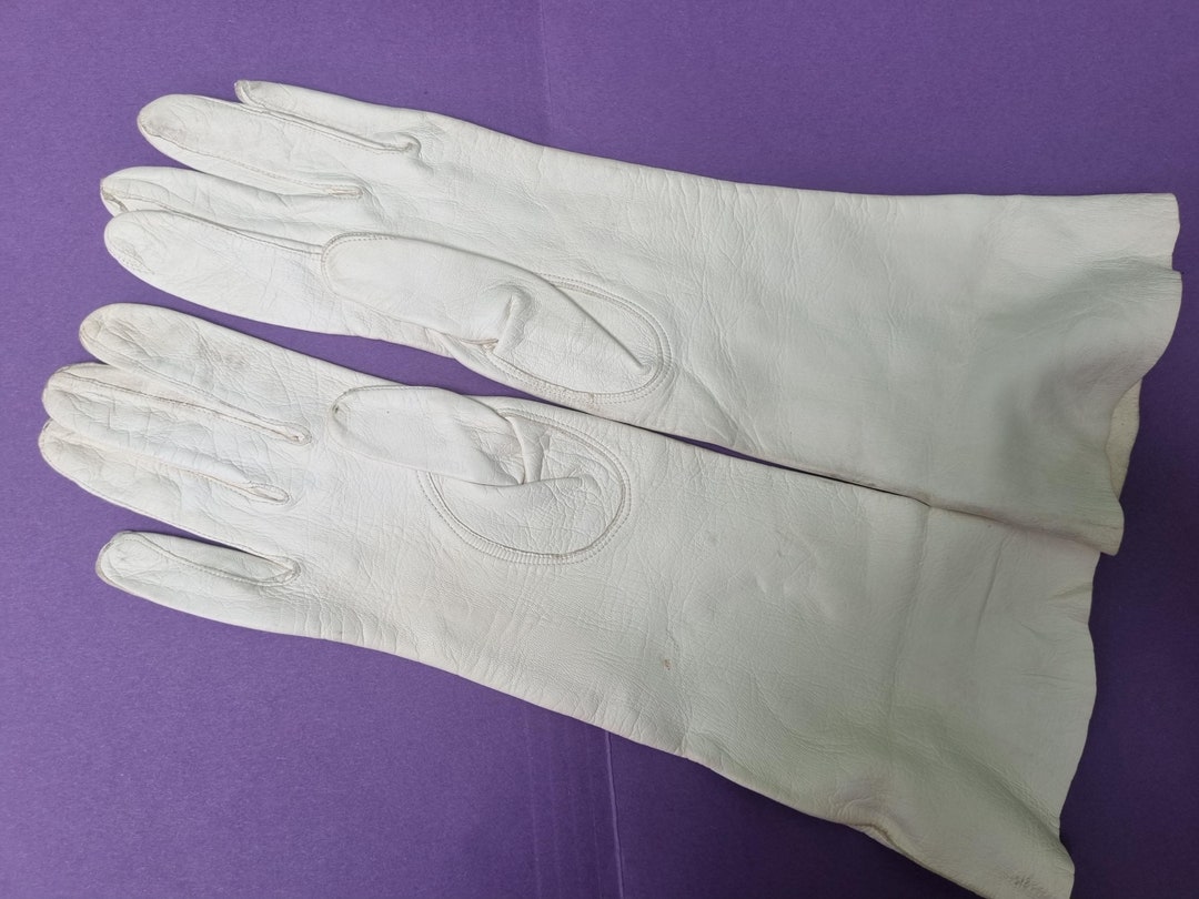 Dents Doeskin Washable White Gauntlets Size 7 & a Half - Etsy