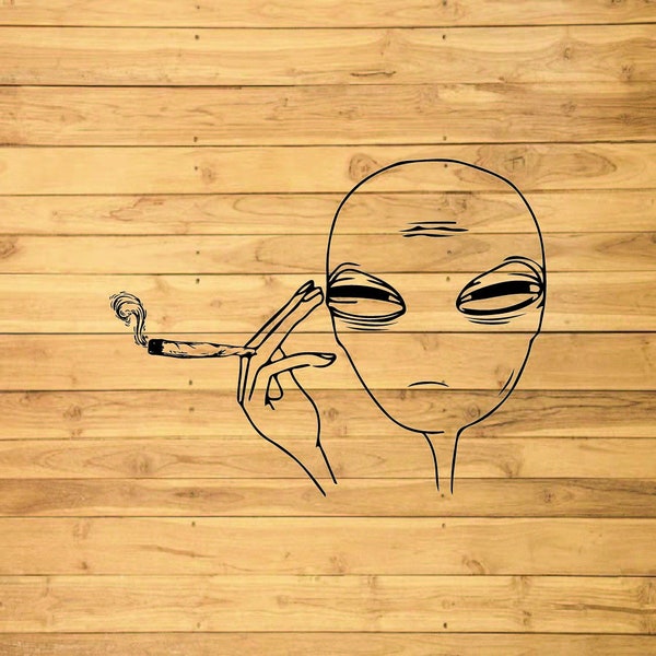 Middle Finger Alien - Etsy