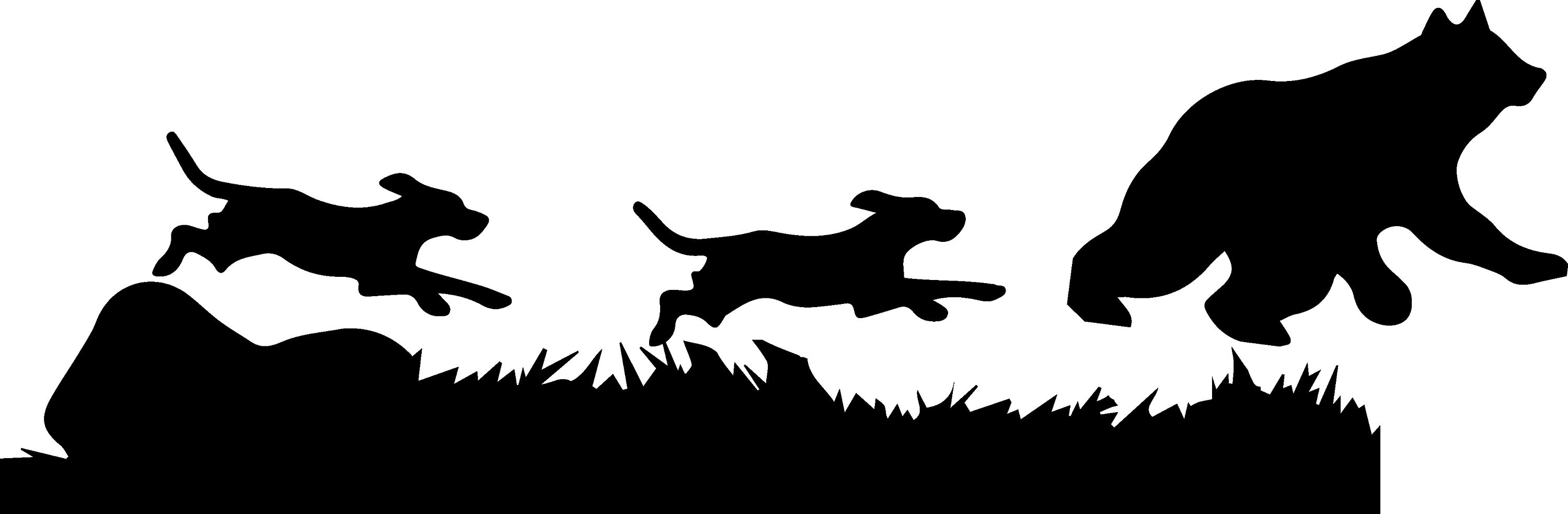 Hound dogs chasing Bear SVG nature SVG Camping svg Mountain | Etsy