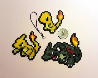 Mareep Flaaffy Ampharos Mega Ampharos Pokemon Perler