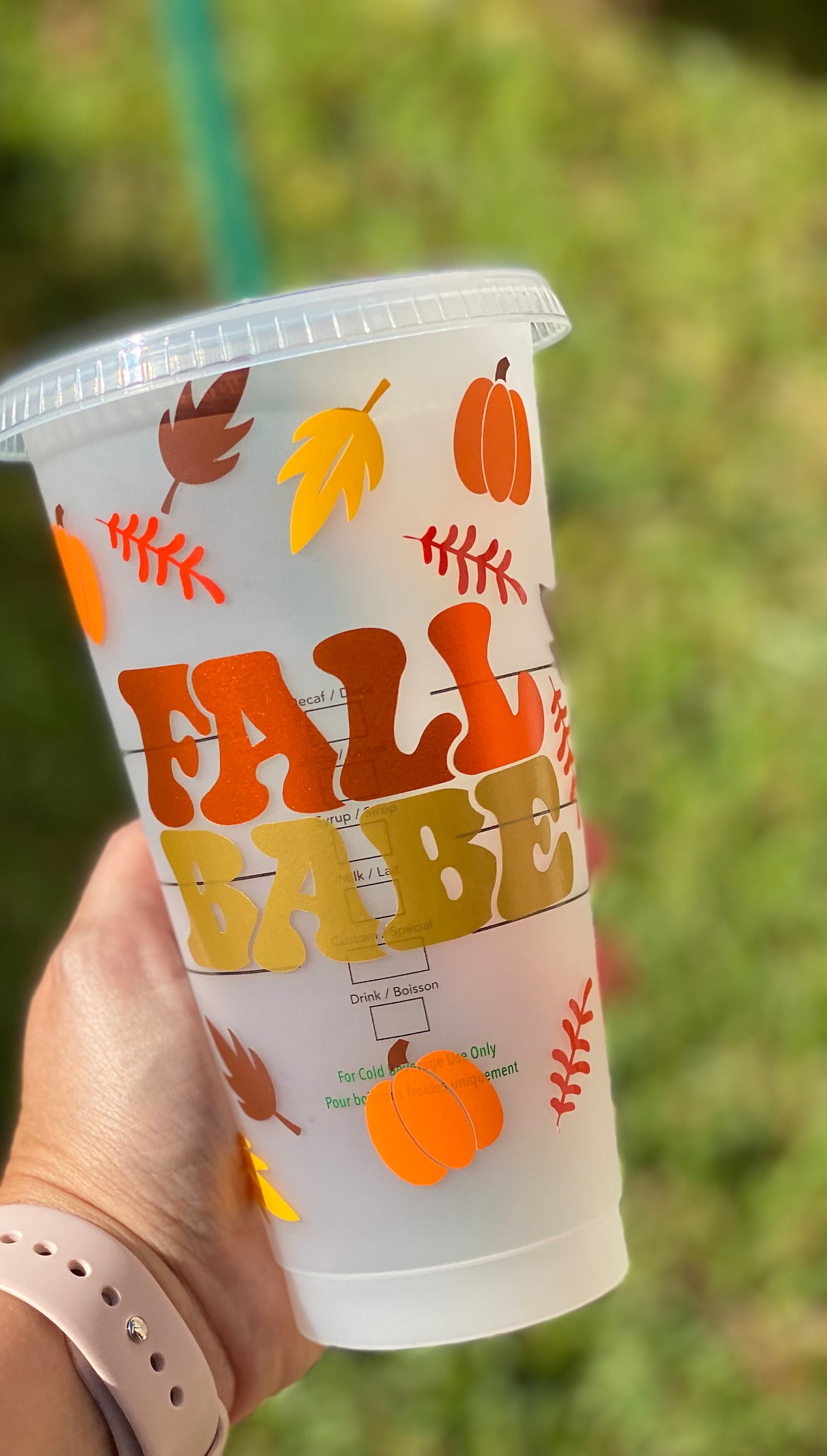 Fall/autumn Starbucks Cold Cup Mystery Color Change 24oz/ Fall - Etsy