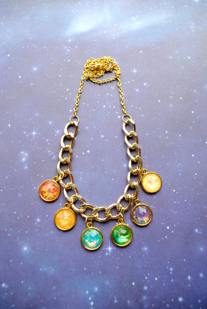 Infinity Gem Necklace the Avengers Infinity Gauntlet - Etsy