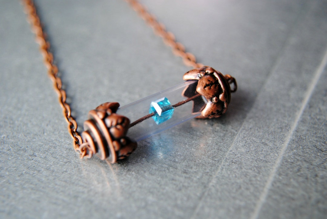 COPPER Tesseract Necklace Infinity Stone Collection the Avengers ...