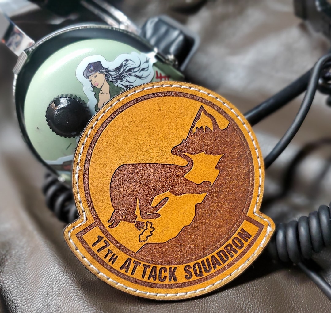 17th Attack Squadron Leather Patch - Etsy