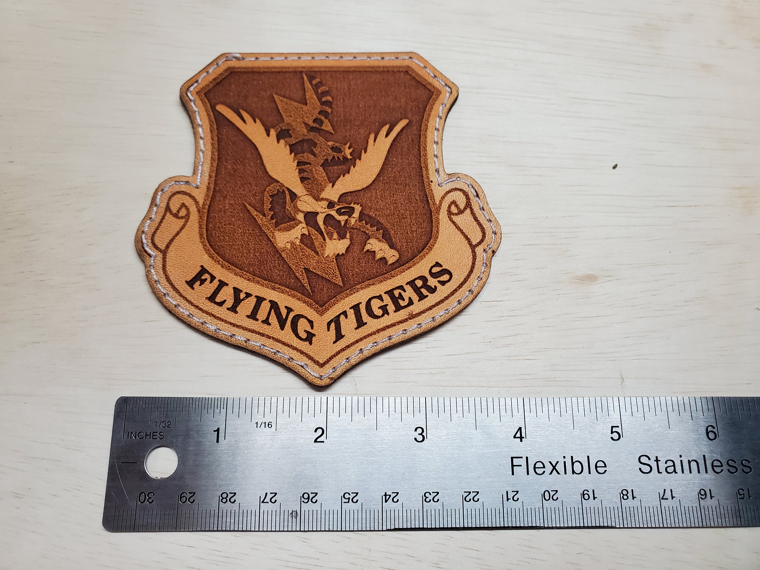 23rd Wing Flying Tigers Leather Patch - Etsy