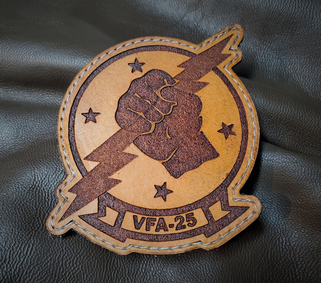 Strike Fighter Squadron VFA 25 Leather Patch - Etsy