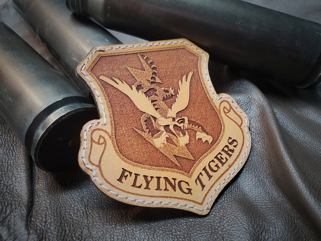 23rd Wing Flying Tigers Leather Patch – USAF Emblem – Handcrafted ...