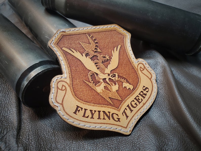 23rd Wing Flying Tigers Leather Patch - Etsy